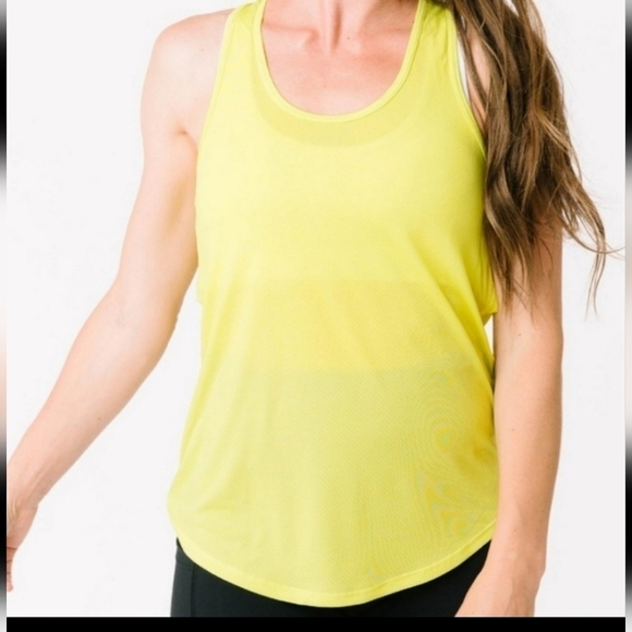 ZYIA | Tops | Zyia Yellow Tank Top | Poshmark